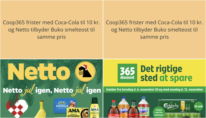 Coop365 frister med Coca-Cola til 10 kr. og Netto tilbyder Buko ...