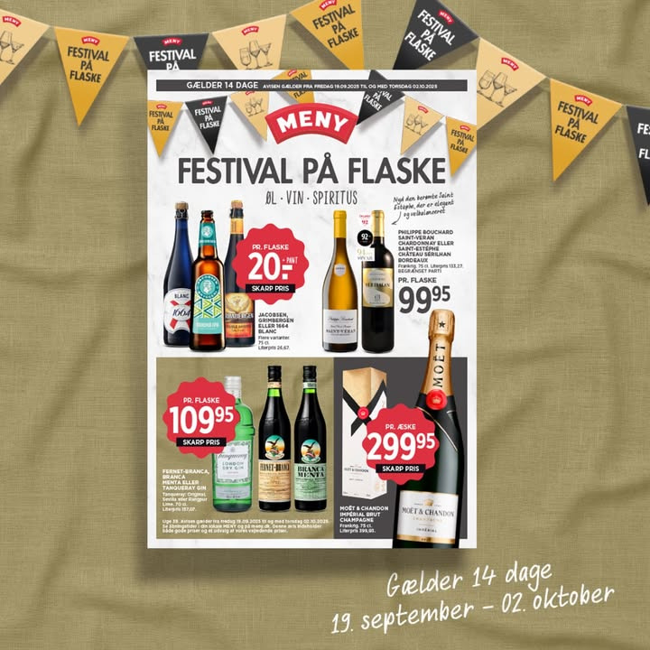 Skarpe priser på øl, vin og spiritus hos Meny Randers i efteråret ...